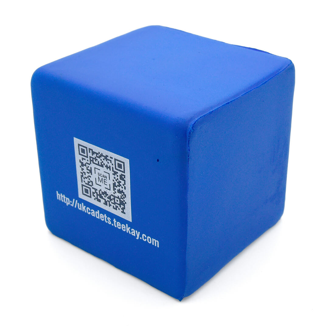 Promotional Squeezy 63mm Cube Stress Balls